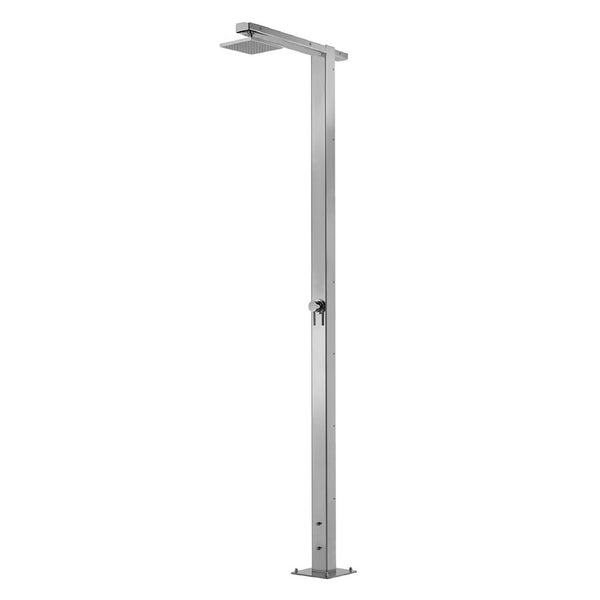 Outdoor Shower Co "Square" Free Standing Hot & Cold Shower Unit - 8" S ...