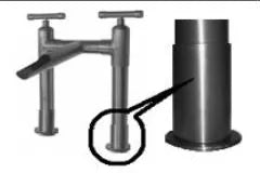 Sonoma Forge Riser Extesnsion Kit For Deck Mounted Lavs - WB-ACC-LEG-E ...