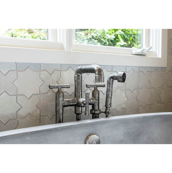 Sonoma Forge Waterbridge Wall Mount Tub Filler w/Elbow Spout & Handsho ...